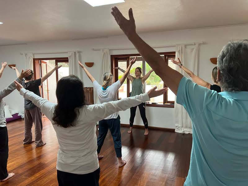 Nam Yang Success Story: Laura teaches Qigong inside a volcano!